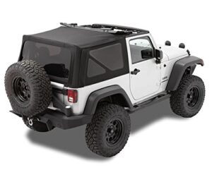 bestop 7984617 black twill replace-a-top for oem hardware - 2010-2018 wrangler 2-door