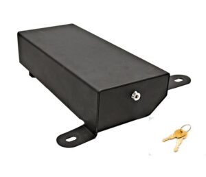 bestop 4264201 underseat storage lockbox - passenger side for 2007-2010 wrangler jk 2-door & 2007-2018 wrangler jk 4-door