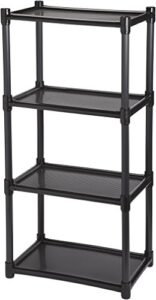 walterdrake snap together light weight shelves - black