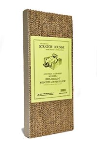 scratch lounge floor refill - for xl 13x22 cat scratcher - floor replacement scratch pad - heavy duty durable lasts 10x longer than conventional scratchers