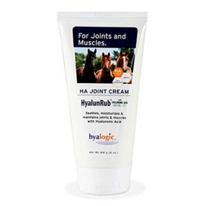 hyalogic ha joint cream for horses 6 oz hyaluronic acid soothes equine joints and muscles - hyalunrub