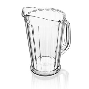 New Star Foodservice 46151 Resturant-Grade Polycarbonate Plastic Tapered Style Water Pitcher, 60 oz, Clear, Set of 12