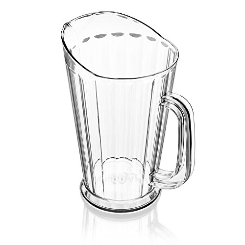 New Star Foodservice 46144 Polycarbonate Plastic Tapered Style Restaurant Water Pitcher, 60-Ounce, Clear