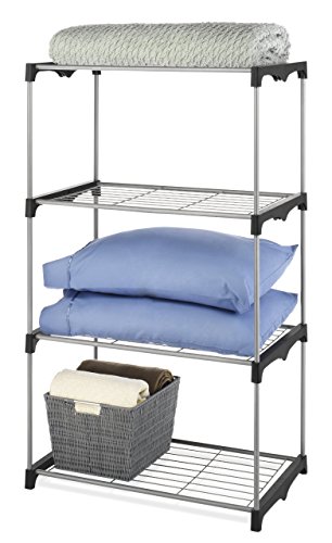 Whitmor 4 Tier Shelf Tower - Closet Storage Organizer