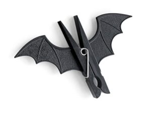 suck uk spooky bat pegs, black