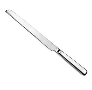 new star foodservice 52008 hollow handle bread knife, 14", silver