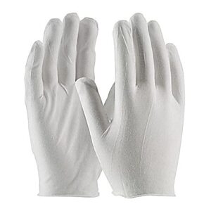 protective industrial 97-501 cotton lisle economy light weight women's glove liner, white (pack of 12 pair)