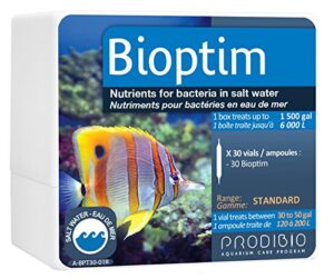 prodibio bioptim, nutrients for bacteria, saltwater, 30/1 ml vials, 30 gal and up