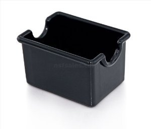 new star foodservice 22612 plastic sugar packet holder, black, set of 24