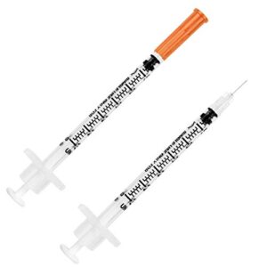 UltiCare VetRx U-100 Pet Insulin Syringes, Comfortable & Accurate Dosing of Insulin for Pets, Compatible w/Any U-100 Strength Insulin, Size: 3/10cc, 31G x 5/16’’, w/Half Unit Markings, 60 ct Box