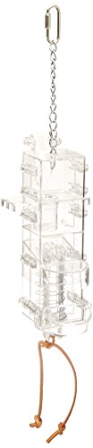 Creative Foraging Systems+E487 Tug 'N Slide Tower Pet Feeder, 11 by 4.5 by 4.5-Inch