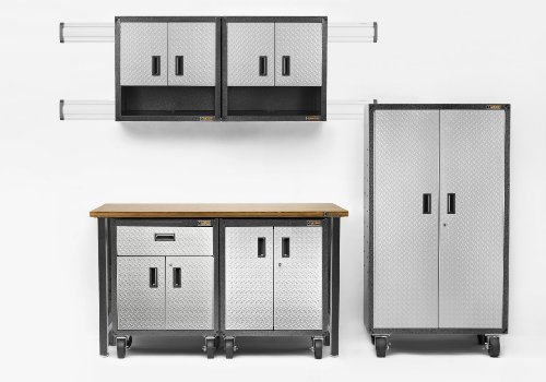 Gladiator GALG36CKXG Ready-To-Assemble Mobile Storage Cabinet 36" W x 66" H x 18" D Steel Garage Cabinet