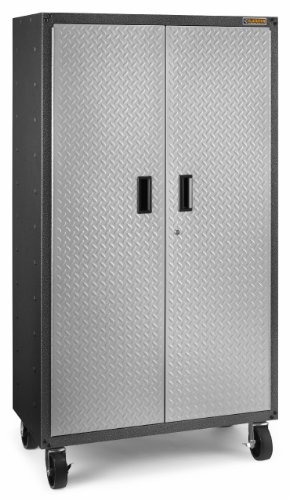 Gladiator GALG36CKXG Ready-To-Assemble Mobile Storage Cabinet 36" W x 66" H x 18" D Steel Garage Cabinet