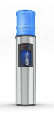 Absolu Stainless Steel Water Cooler, Matchin Stainless Cover-RoomTemp/Cold - Made in North America