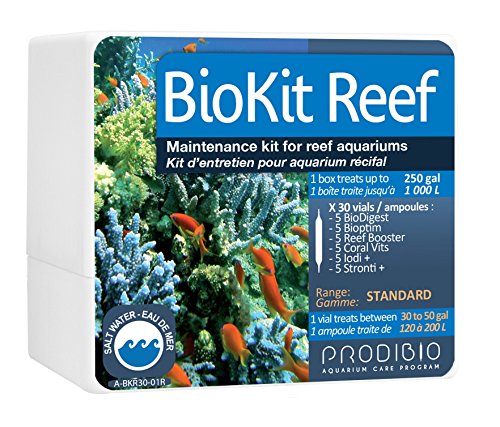 Prodibio Bio Reef Kit, Maintenance, Saltwater, 30/ 1mL vials, 30 gal and up