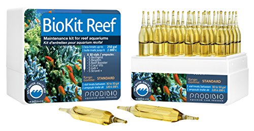 Prodibio Bio Reef Kit, Maintenance, Saltwater, 30/ 1mL vials, 30 gal and up