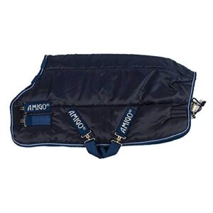 horseware ireland amigo insulator heavy, color: navy/navy & white, size: 81 (abra23-bbw0-81)