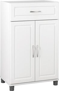 systembuild kendall 1 drawer/2 door base storage cabinet 24" - white