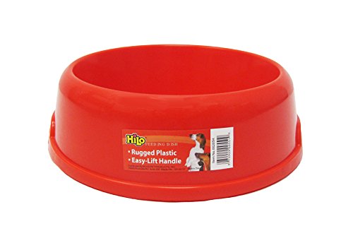 Hilo Large Durable Rugged Plastic Pet Feeding Dish