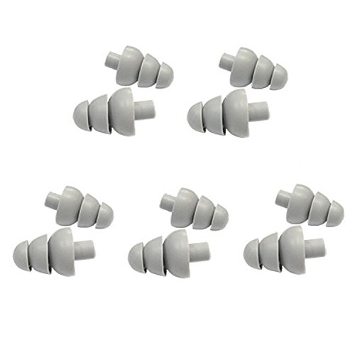 Etymotic Research ER38-18A Gray Long Stem 3 Flange Replacement Eartips