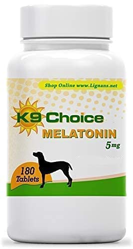 K9 Choice 5mg Melatonin Chewable Tablets - 180ct Bottle, Specially Formulated Melatonin for Dogs