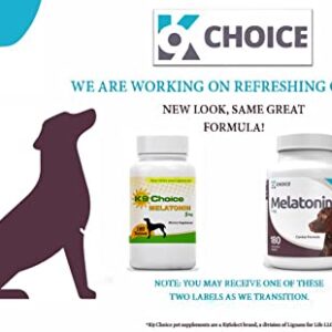 K9 Choice 5mg Melatonin Chewable Tablets - 180ct Bottle, Specially Formulated Melatonin for Dogs