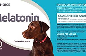 K9 Choice 5mg Melatonin Chewable Tablets - 180ct Bottle, Specially Formulated Melatonin for Dogs