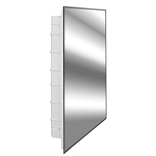 Zaca Spacecab Nunki Recessed Beveled Edge Medicine Cabinet, 16" W x 26" L