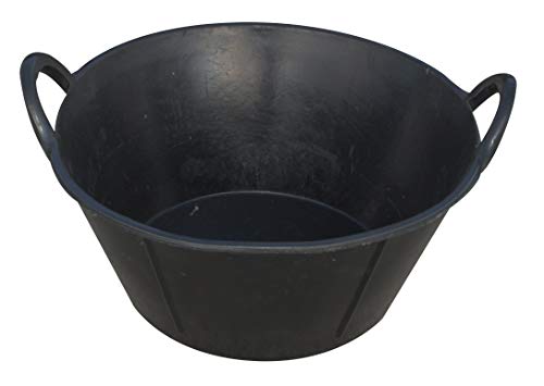 Little Giant Rubber Utility Tub Durable & Versatile Rubber Tub (6.5 Gallon) (Item No. DF650D)