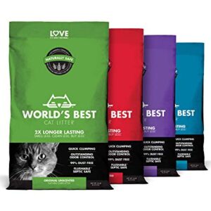 World's Best Cat Litter, Clumping Litter Formula for Multiple Cats, 28-Pounds