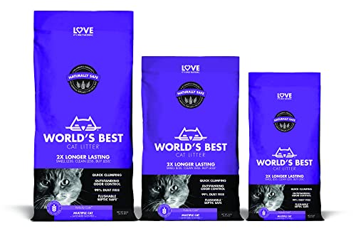 World's Best Cat Litter, Scented Clumping Litter Formula for Multiple Cats, 28-Pounds