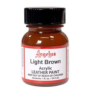 angelus light brown acrylic leather paint