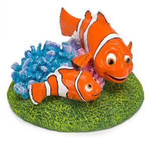 penn-plax finding nemo resin ornament, nemo and marlin, 6 inch, purple (nmr23)