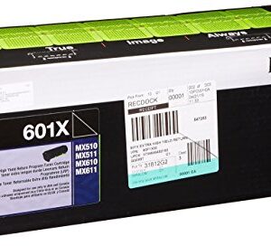 Lexmark 60F1X00 Extra High Yield Return Program Toner - Black