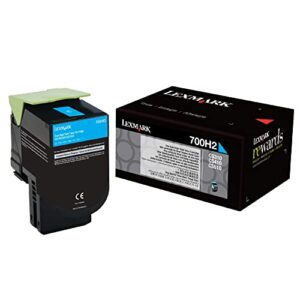 lexmark 70c0h20 cyan high yield toner