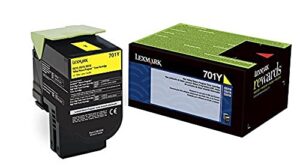 lexmark 70c10y0 yellow return program toner