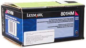 lexmark 80c1hm0 magenta high yield return program toner