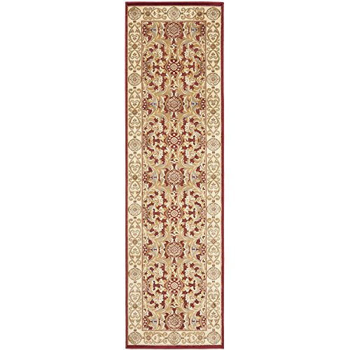 SAFAVIEH Paradise Collection Runner Rug - 2' x 7', Red, Oriental Viscose Design, Ideal for High Traffic Areas in Living Room, Bedroom (PAR08-202)