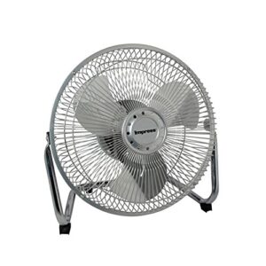 impress im-709v 9-inch high velocity fan with silver finish