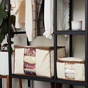 Covermates Keepsakes – Canvas Storage Bag - Premium Canvas - Carrying Handles -Dual Zipper Pulls - Indoor Storage-Natural