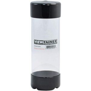 viewtainer slit top storage container 2.75"x8"-black