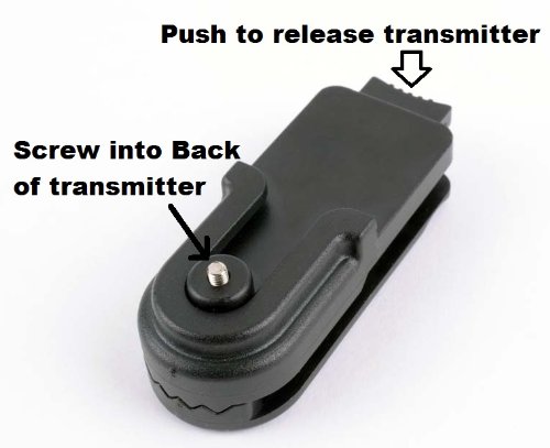 Educator Belt/Saddle/Purse Quick-Release Transmitter Holder for Educator Remote Dog Training Collars,Black