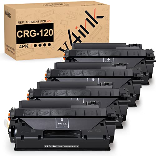 V4INK 4PK Compatible Toner Cartridge Replacement for Canon 120 2617B001AA High Yield Toner for Canon imageCLASS D1100 D1120 D1150 D1170 D1180 D1320 D1350 D1370 D1520 D1550 i-Sensys MF6680DN Printer