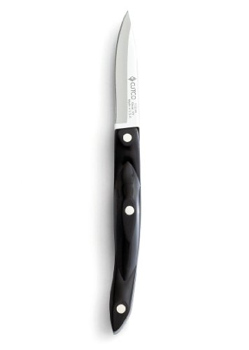 CUTCO Model 1720 Paring Knife with 2¾" High Carbon Stainless blade and 5" classic dark brown handle (often called"black") in factory-sealed plastic bag.