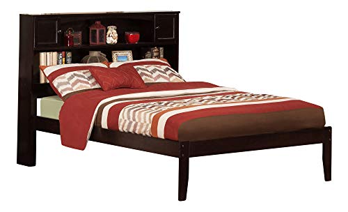 AFI Newport Full Platform Bed with Open Footboard and Turbo Charger in Espresso