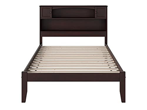 AFI Newport Full Platform Bed with Open Footboard and Turbo Charger in Espresso