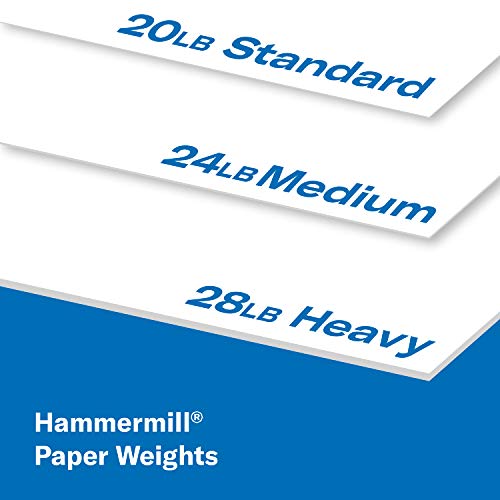 Hammermill Printer Paper, Great White 100% Recycled Paper, 8.5 x 11 - 1 Ream (500 Sheets) - 92 Bright, Made in the USA, 086790R