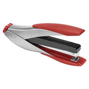 Swingline Stapler, SmartTouch Desktop Stapler, Reduced Effort, 25 Sheets, Full Strip, Silver/Red (S7066526)