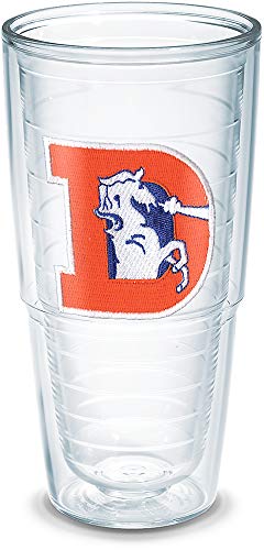 Tervis Made in USA Double Walled NFL Denver Broncos Insulated Tumbler Cup Keeps Drinks Cold & Hot, 24oz - No Lid, Legacy