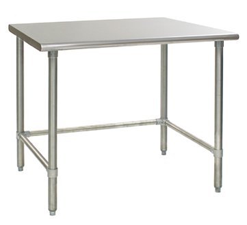 Universal SG2448-RCB - 48" X 24" Stainless Steel Work Table W/ Galvanized Cross Bar